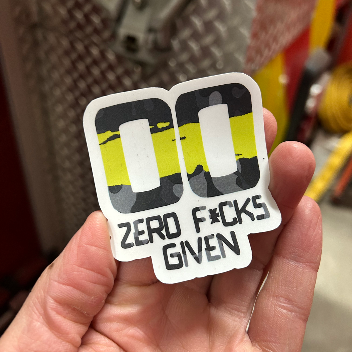 Zero F*cks Given Sticker – Notorious Fire Co.