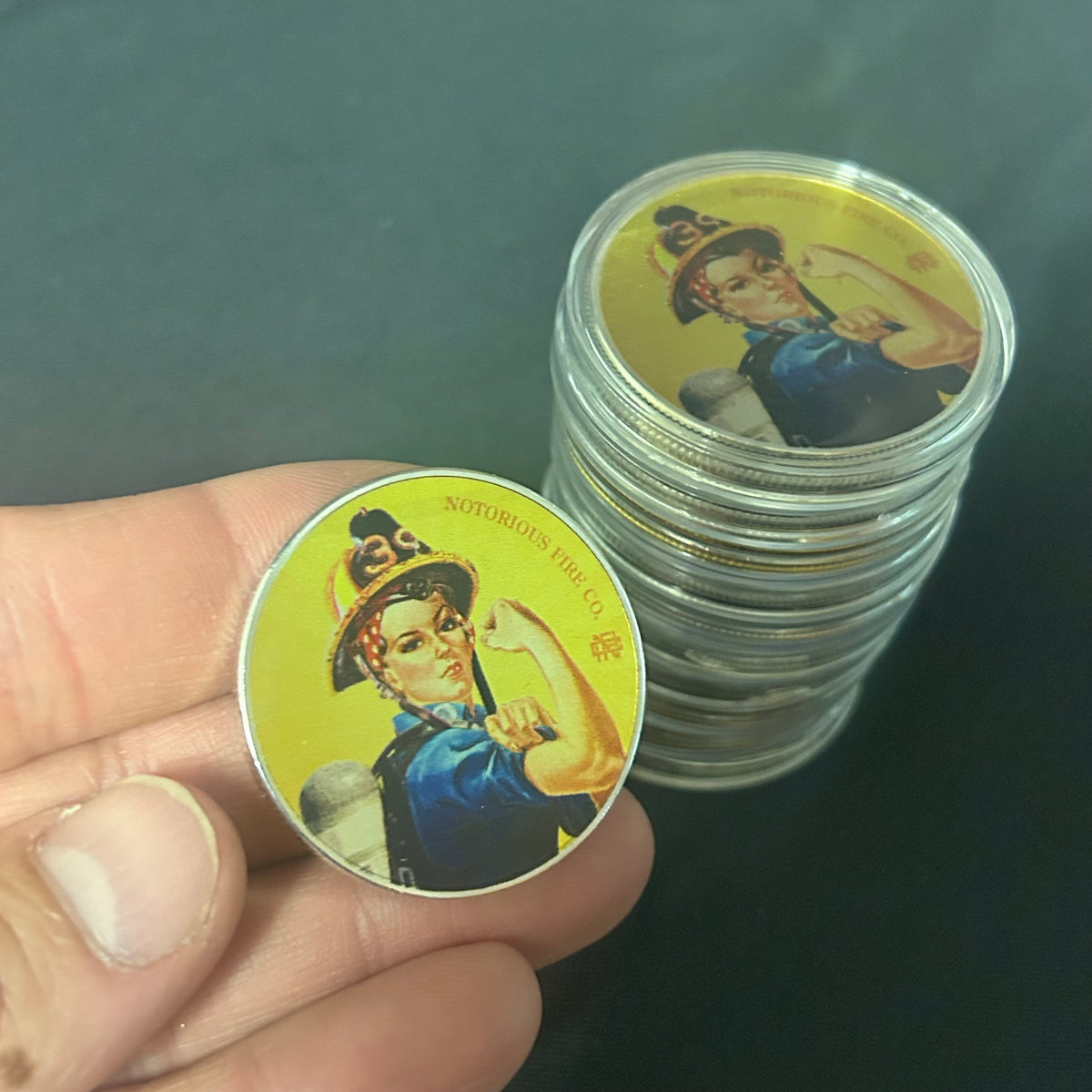 Rosie the Firefighter Coin – Notorious Fire Co.
