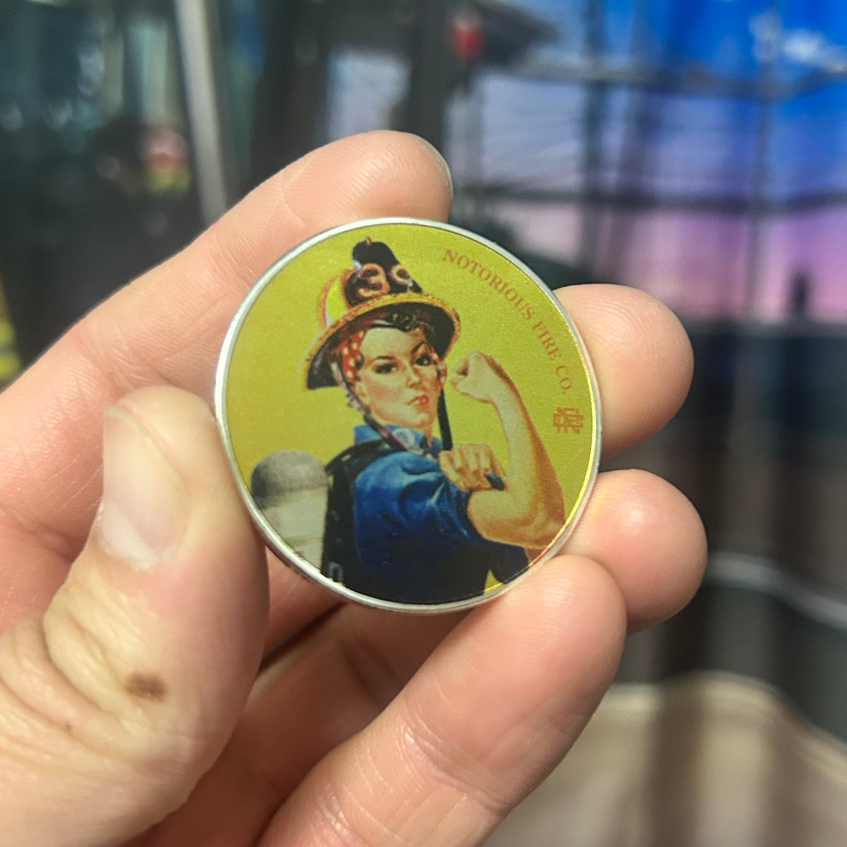 Rosie the Firefighter Coin – Notorious Fire Co.
