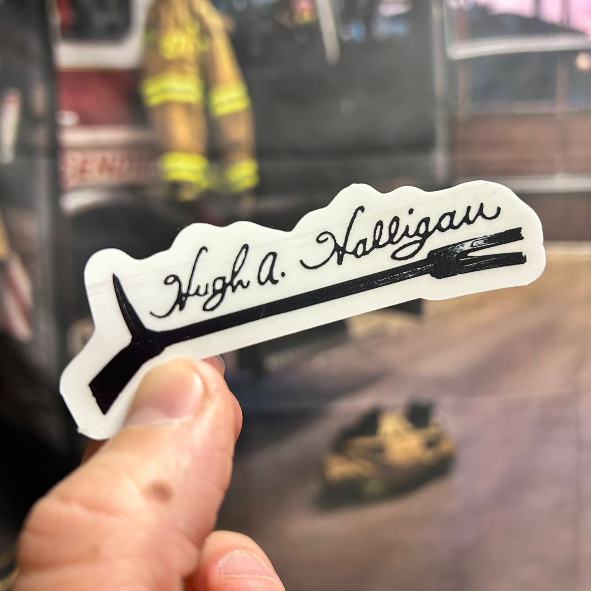 Halligans Pinup Vintage Sticker – Notorious Fire Co.