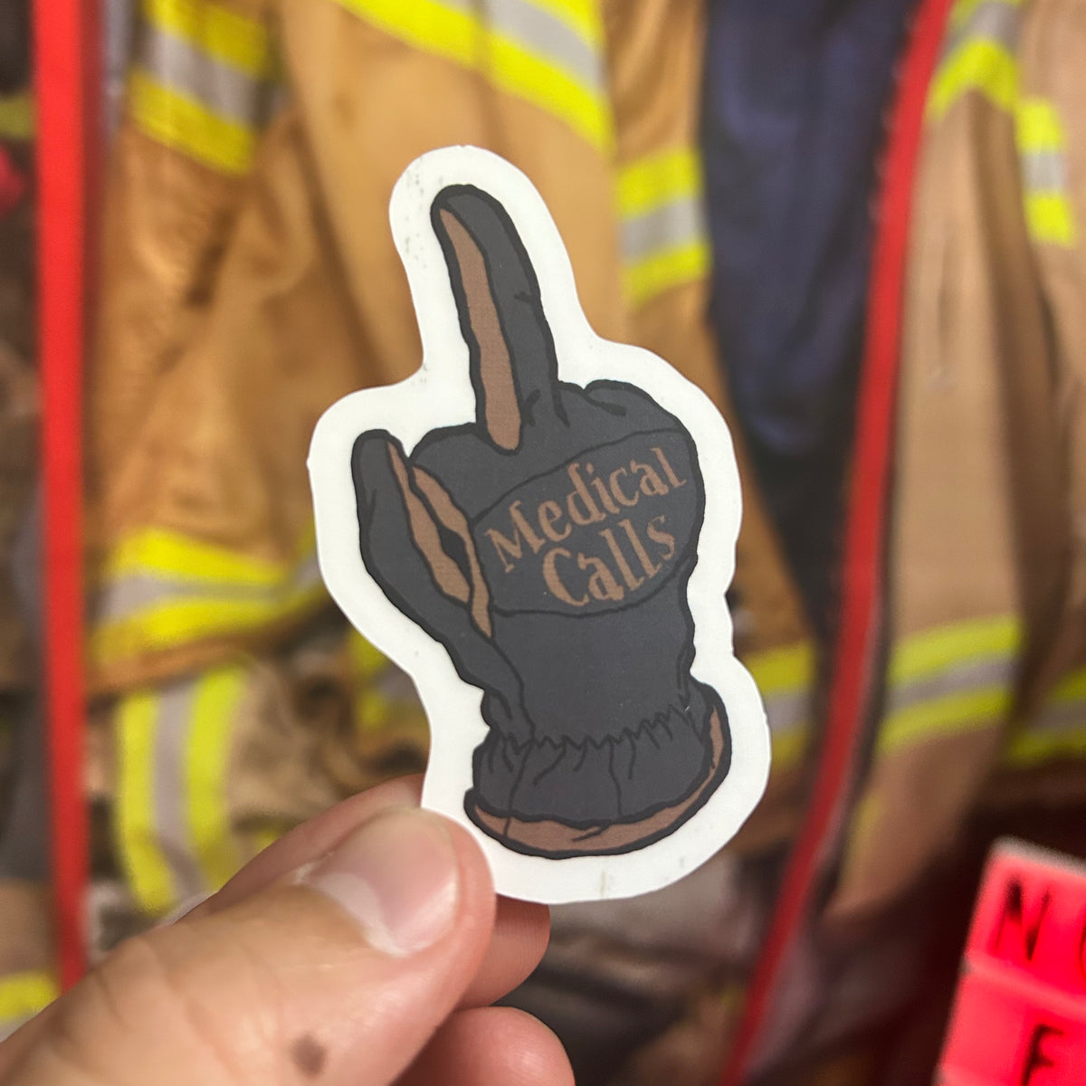 Middle Finger Medical Calls Sticker – Notorious Fire Co.