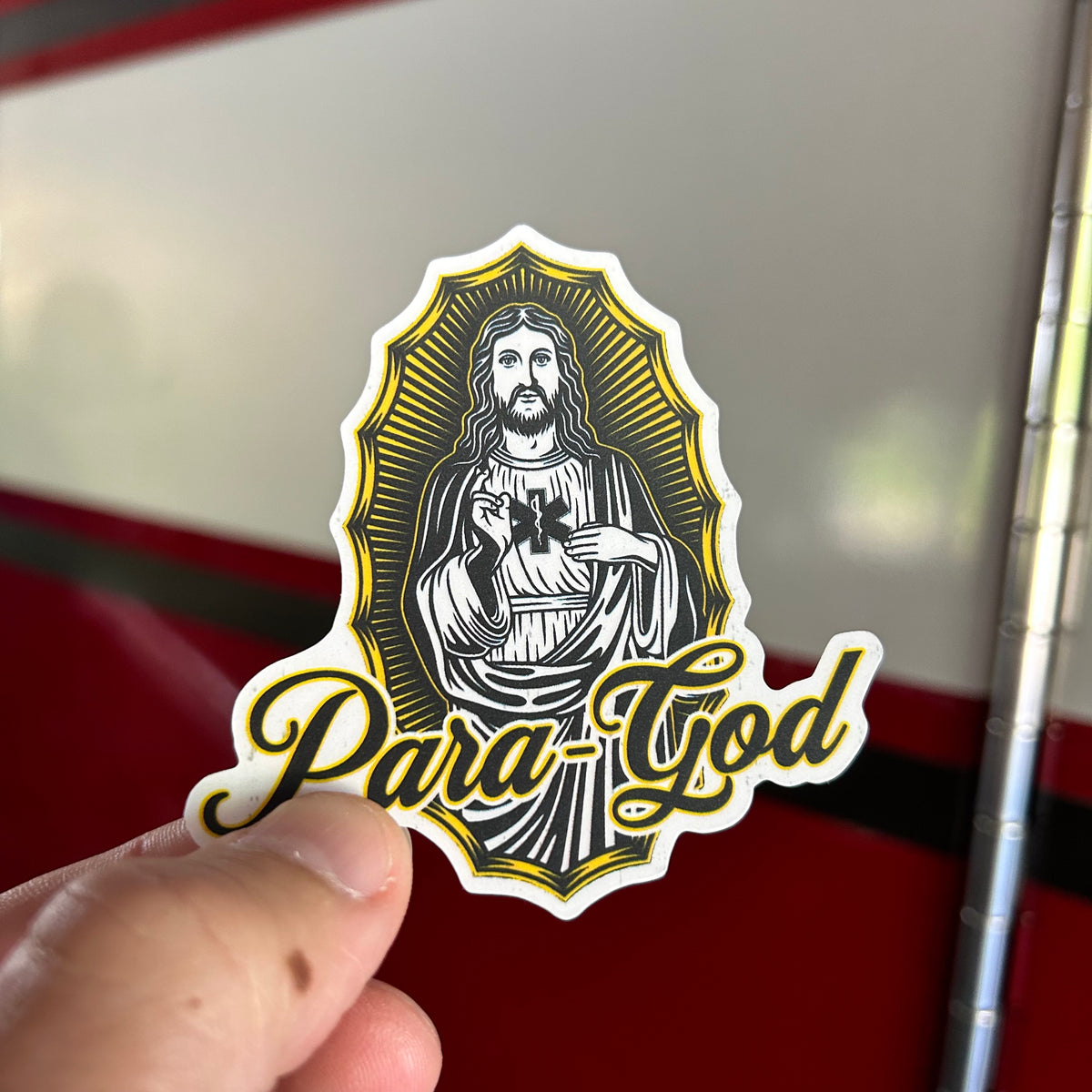 Para-God Sticker – Notorious Fire Co.