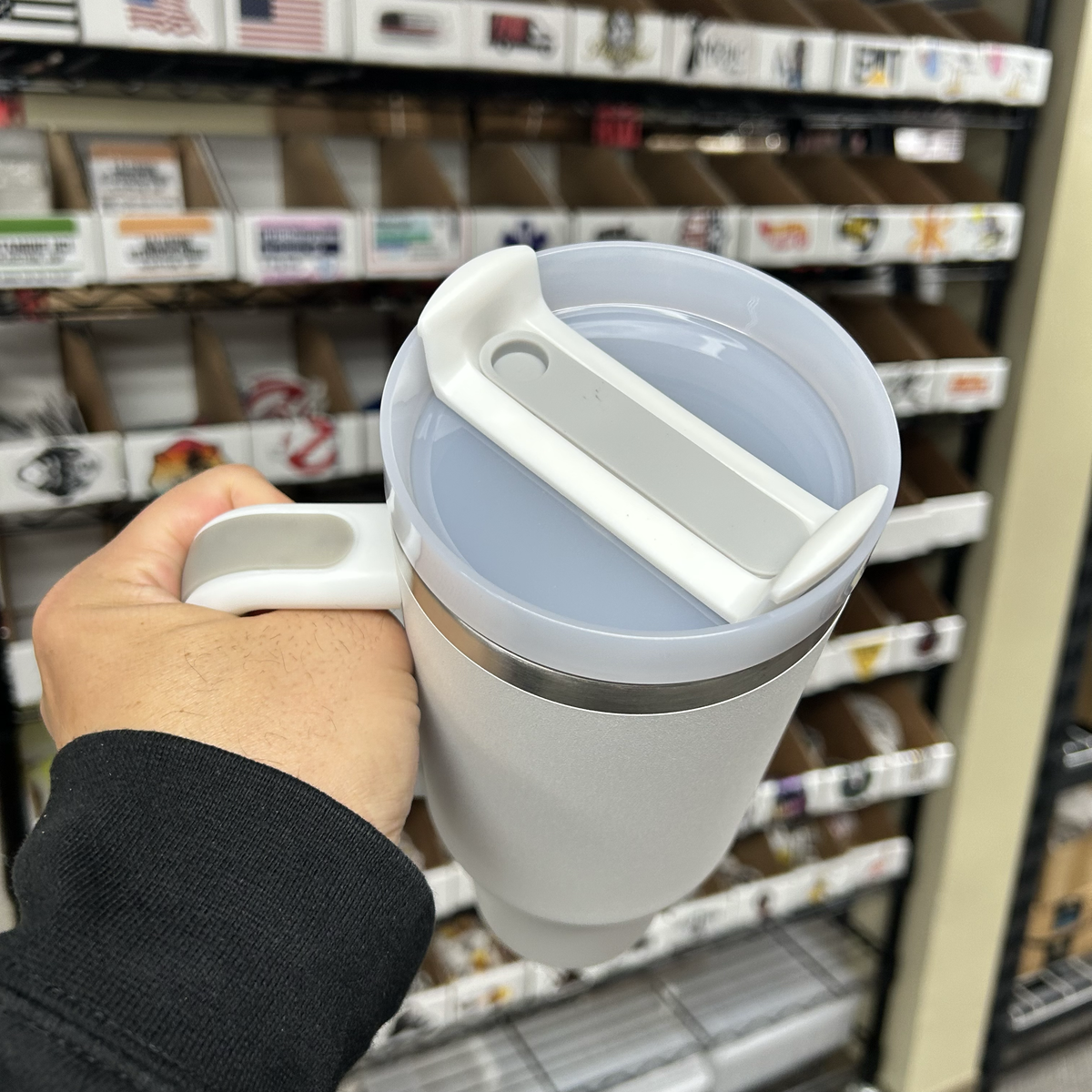 40oz Stainless Steel Quencher - White – Notorious Fire Co.