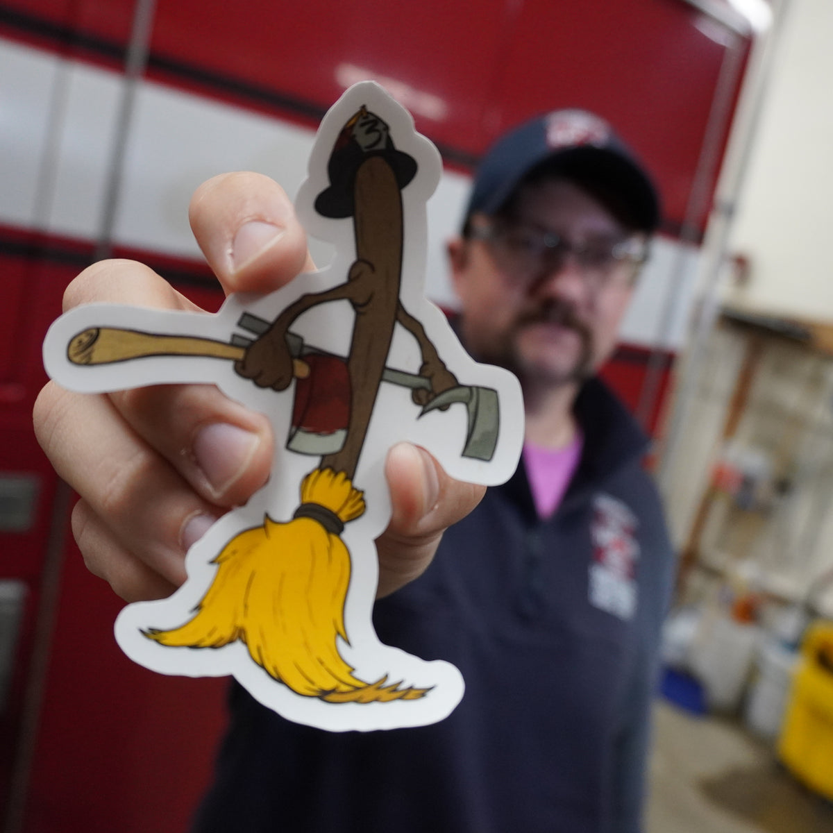 Probie Sweeping Sticker – Notorious Fire Co.