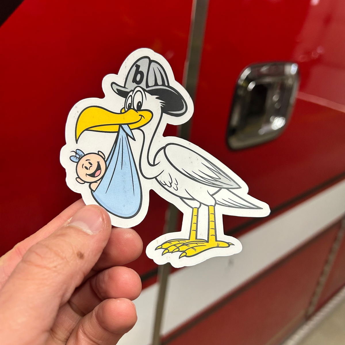 Stork Sticker – Notorious Fire Co.