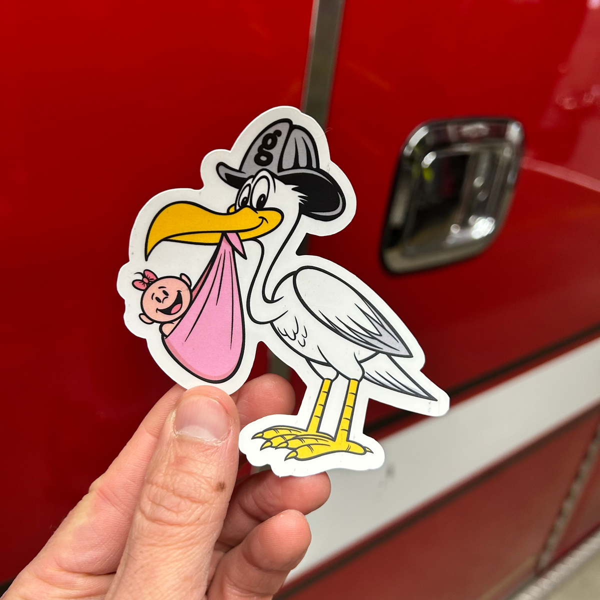 Stork Sticker – Notorious Fire Co.