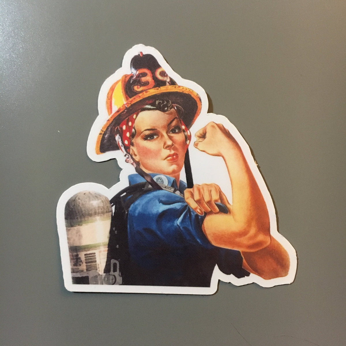 Rosie the Firefighter Sticker – Notorious Fire Co.